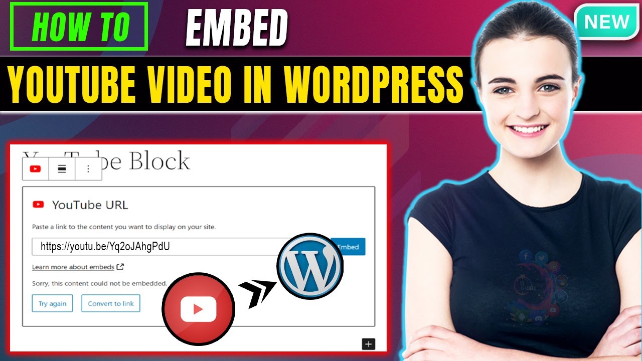 How to embed youtube video in wordpress 2026 | Wordpress Responsive YouTube Embed