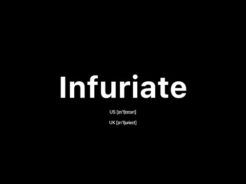 How to Pronounce Infuriate: πΊπΈ American English vs. π¬π§ British English