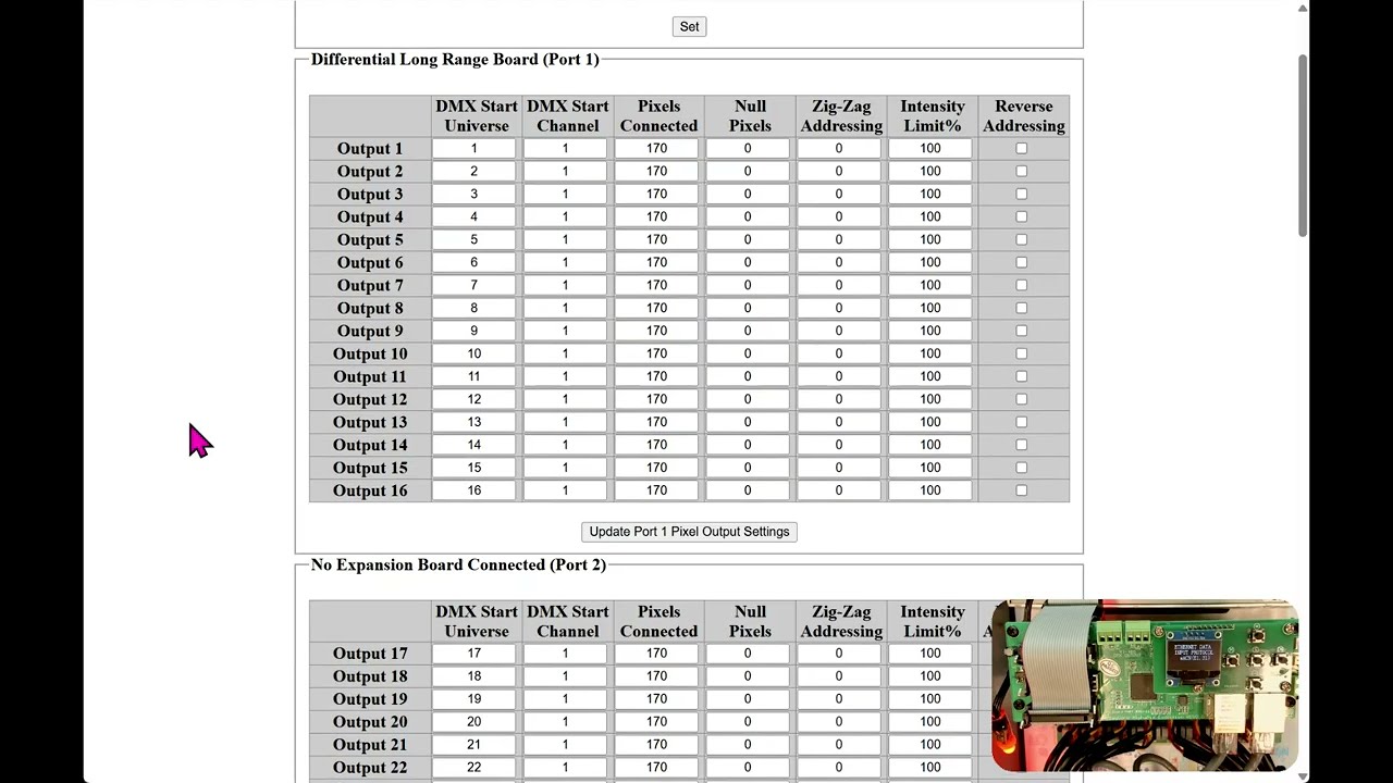 Test Mode for Pixels on AlphaPix Evolution CPU from HolidayCoro