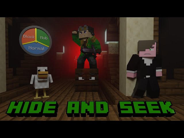 Hide And Seek [1.20.4], 3 Modes: Normal | Block Hunt | Mob Minecraft Map