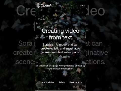 Sora | OpenAI Sora | Text to Video model. | AI video #openai #sora #texttovideo #ai