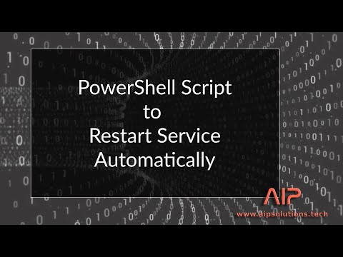 PowerShell Script to Restart a Windows Service and Task Scheduler Configuration