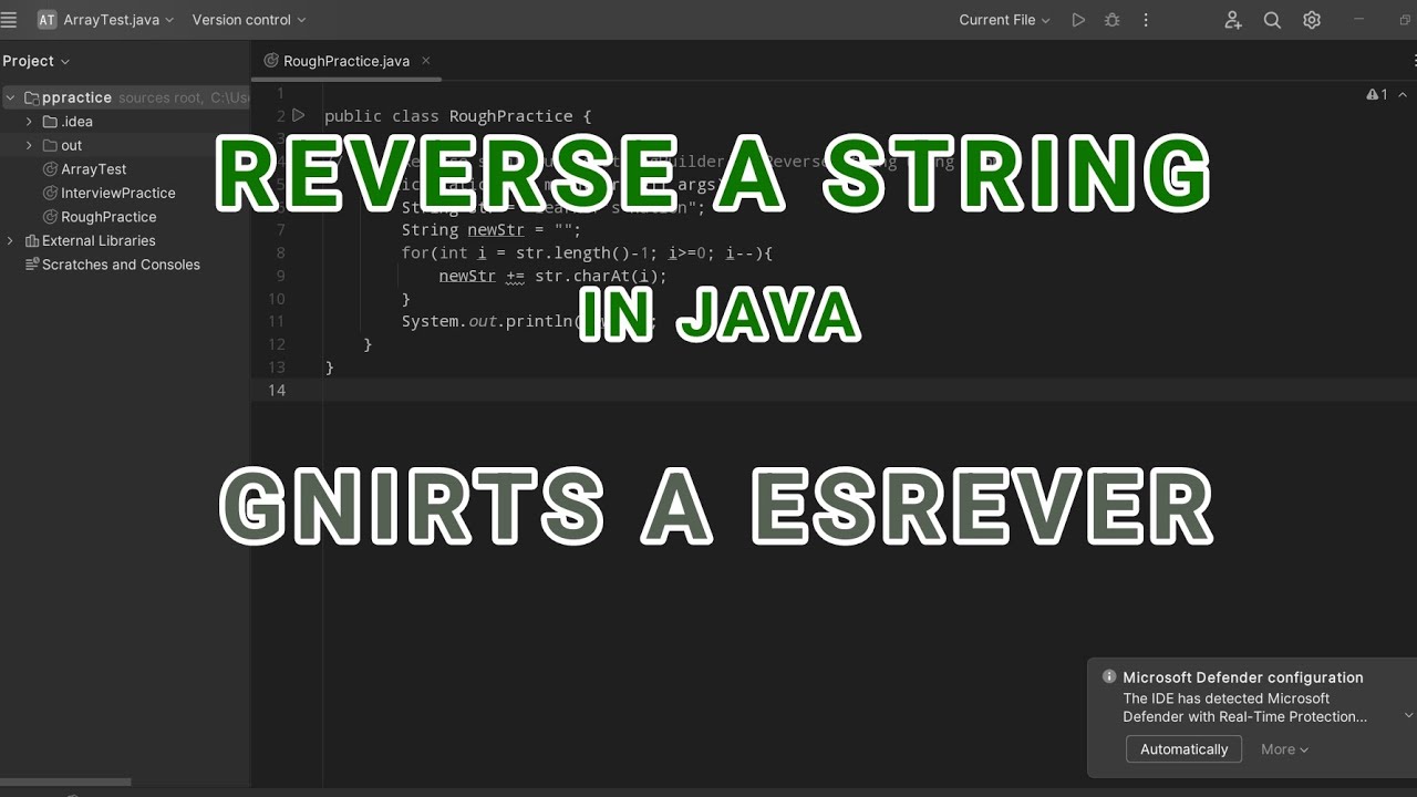 Reverse a String in Java Like a Pro | StringBuilder vs For Loop (Step-by-Step Tutorial)