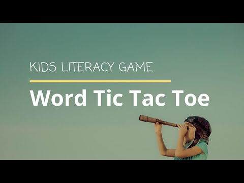 Word Tic Tac Toe - Kids Literacy Game