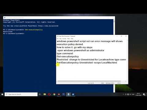How to Change executionpolicy Restricted to Unrestricted for powershel script runwindows 10 pc