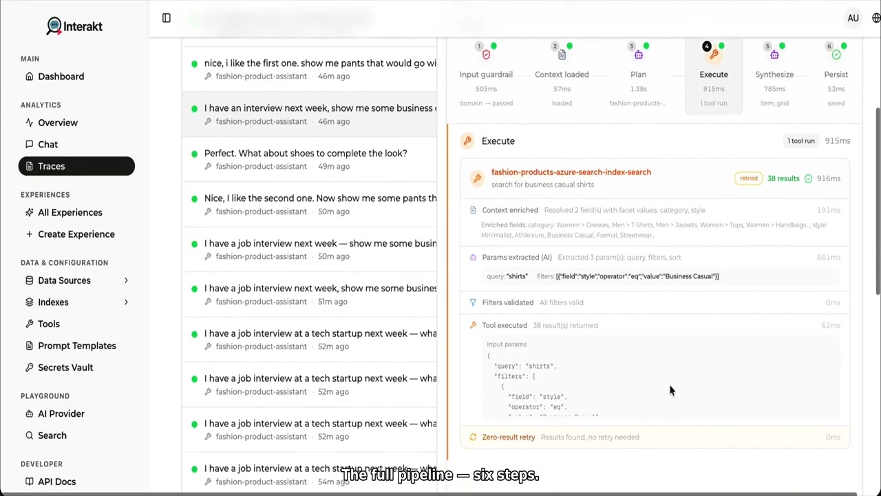 What Happens When a Customer Asks Your AI a Question? | Full Pipeline Traces