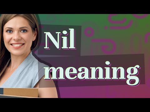 Nil | meaning of Nil