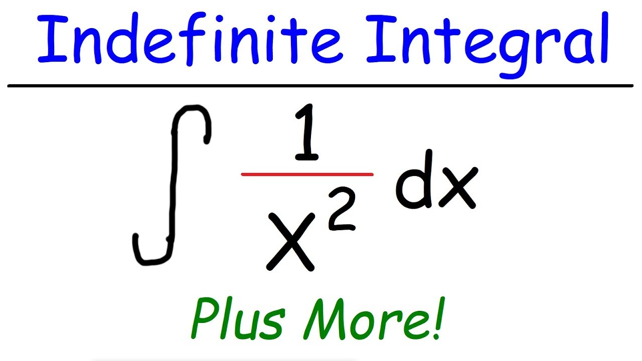 Indefinite Integral of 1/x^2
