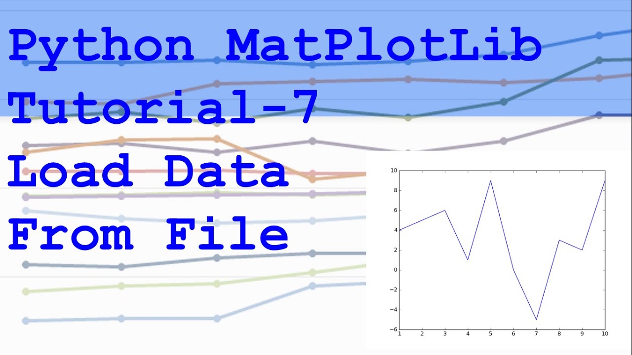 Python MatPlotLib Data From File Tutorial 7