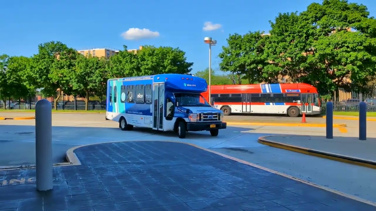 NICE: Mercy Medical Shuttle Using NICE Mini Paratransit Bus Departing Hempstead Transit Center