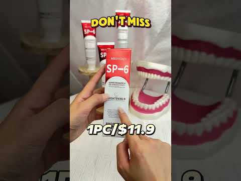 Say goodbye to yellow teeth with sp-6 probiotic whitening toothpaste!