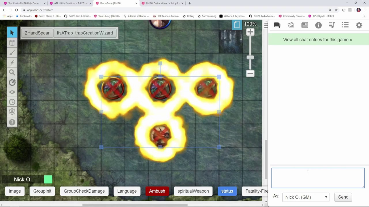 Applying Special Effects to Multiple Tokens: A Roll20 API Scripting Tutorial