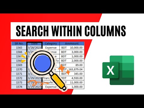 How to Search Within a Specific Column in Excel