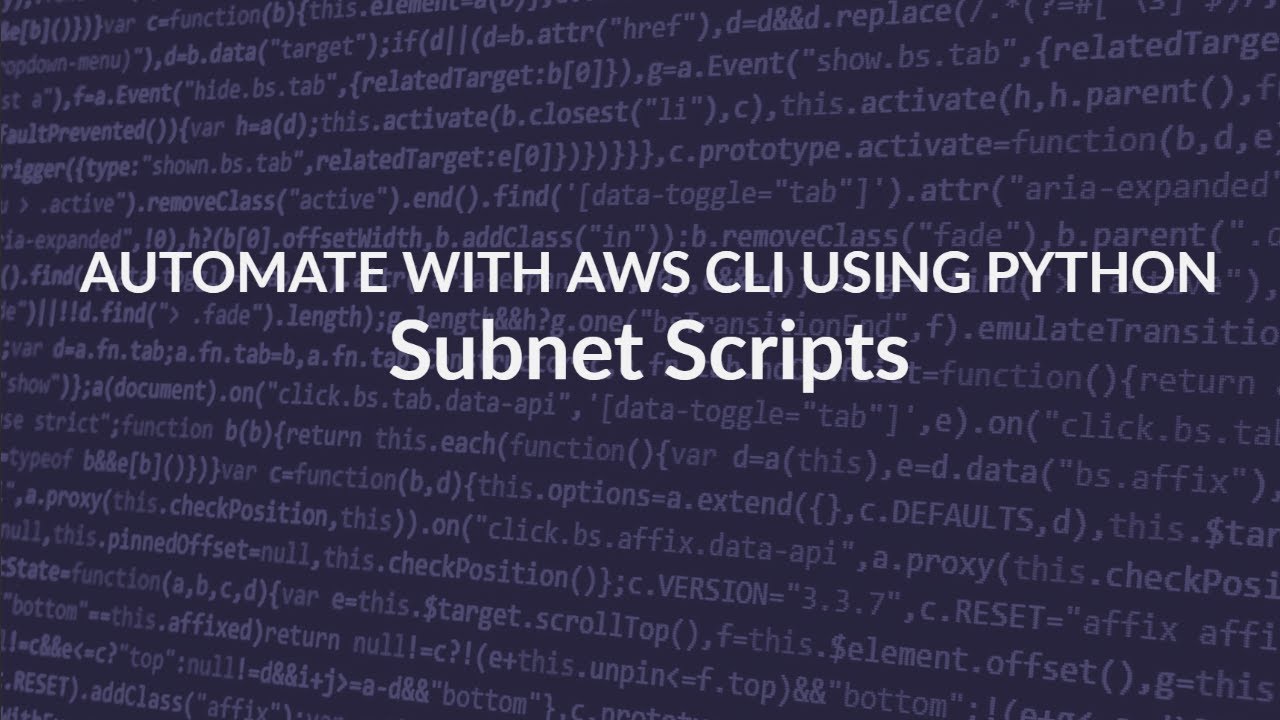 Automate Subnets with AWS CLI using Python...