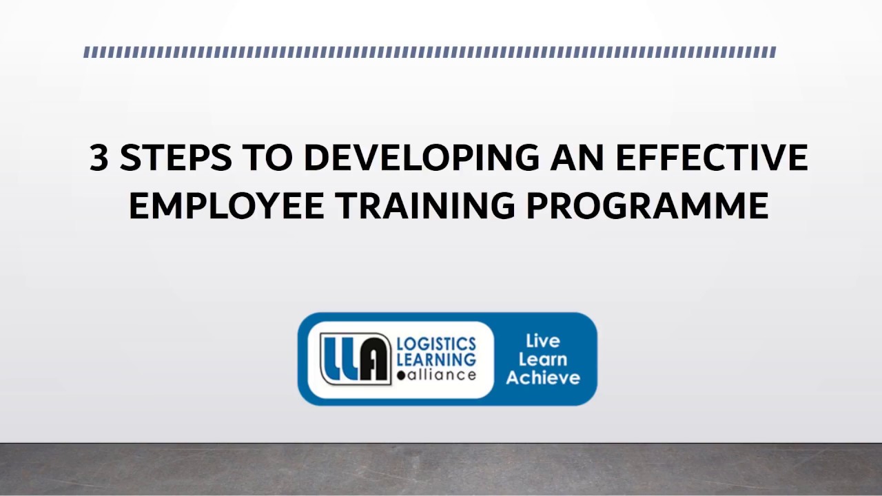 3 Steps to Developing an Effective Employee Training Programme