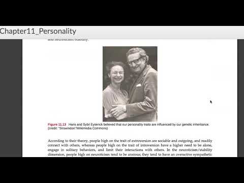 Chapter 11 Personality Intro