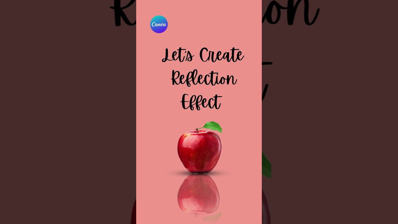 How to Create Reflection Effect in Canva!
