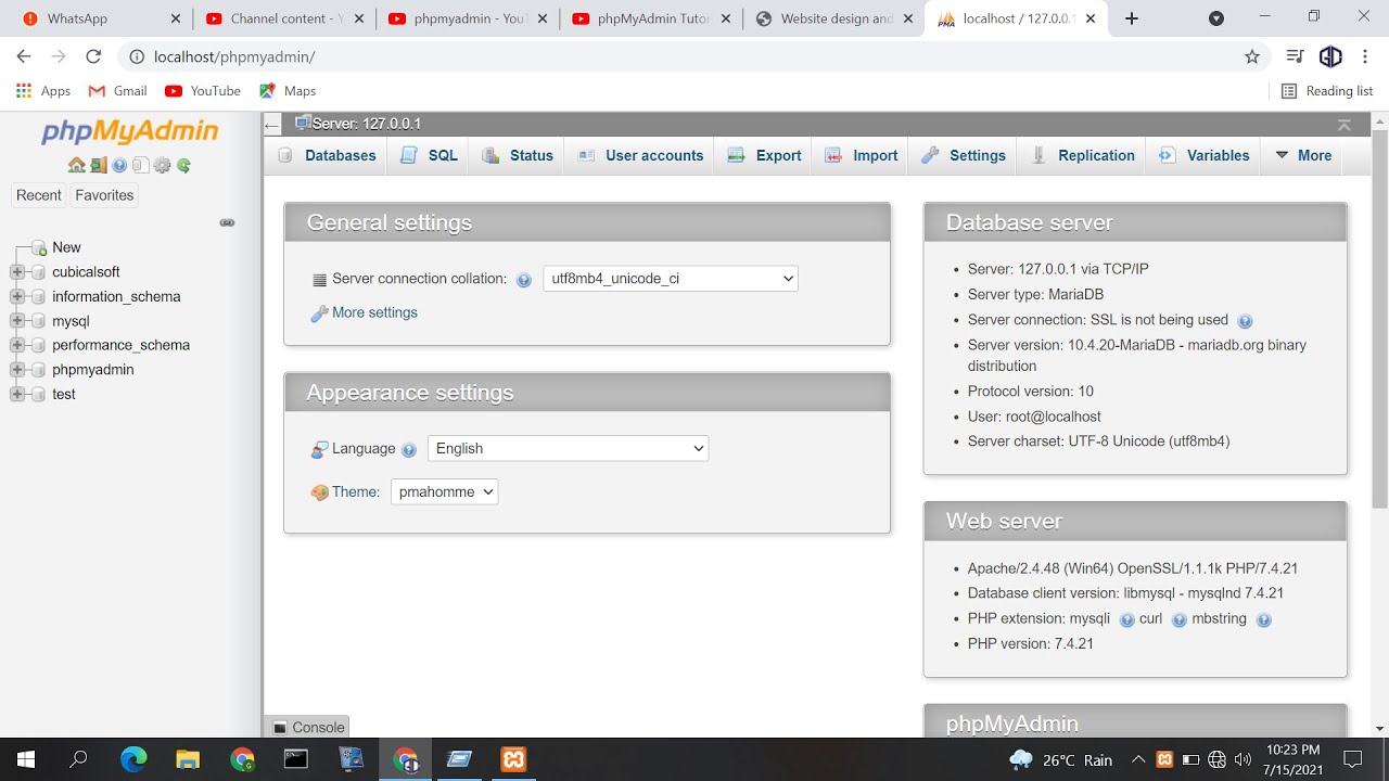 Introduction to PHPMyAdmin|phpMyAdmin Tutorial: Creating Database & Tables | phpMyAdmin Tutorial