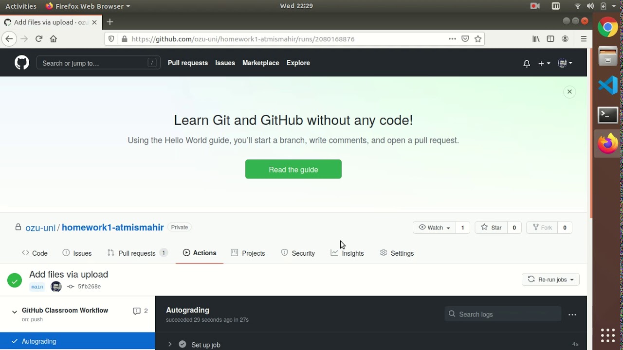 Github Classroom Student C++ Code Automatic Grading