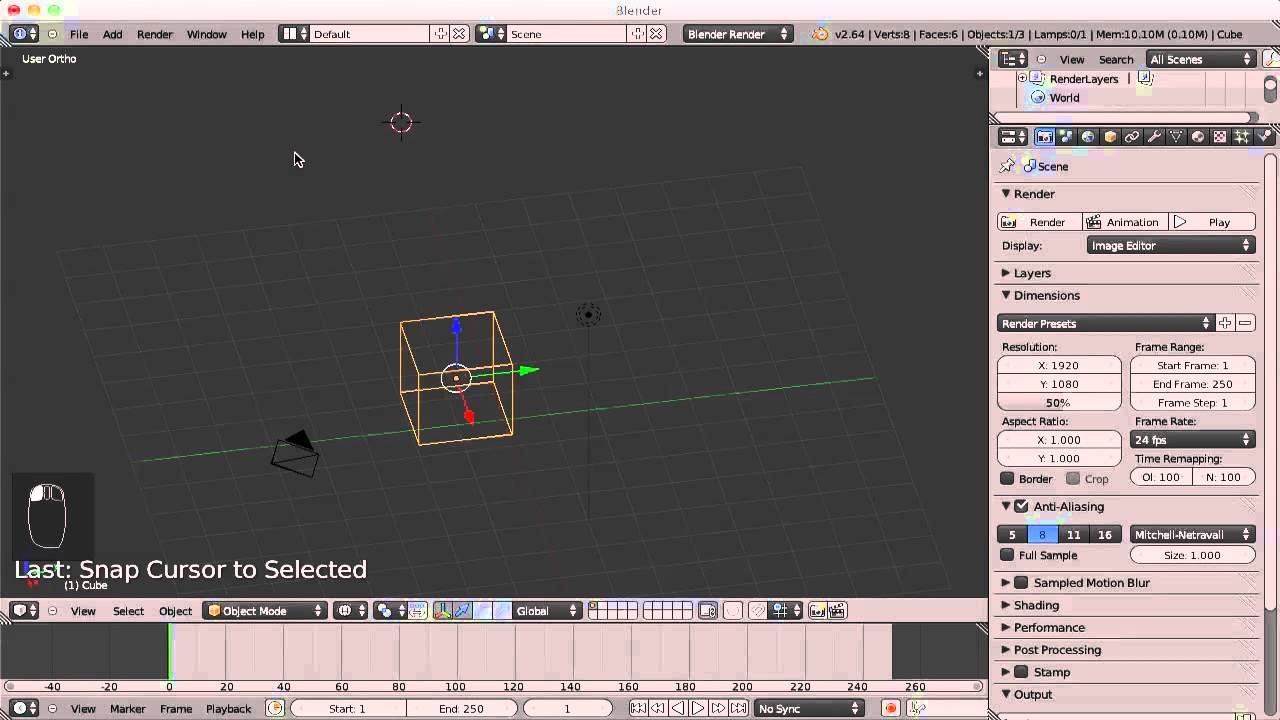Primeros Pasos - Cursor 3D.