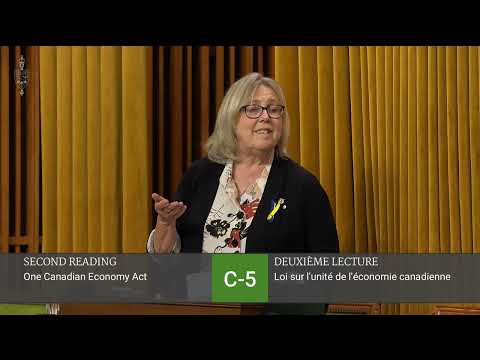 Elizabeth debates issues with Bill C-5 at second reading