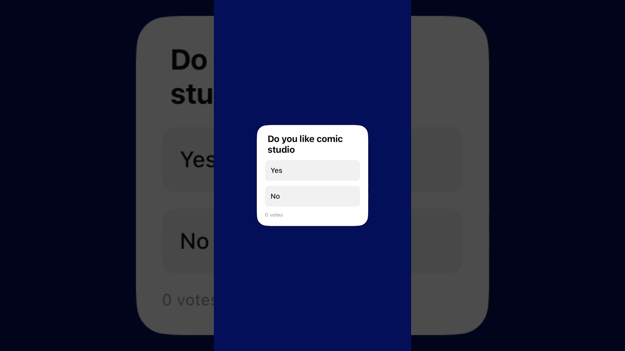 Vote if you like comic studio