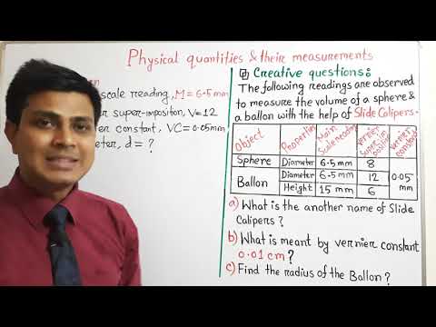Physical qualities & their measurement