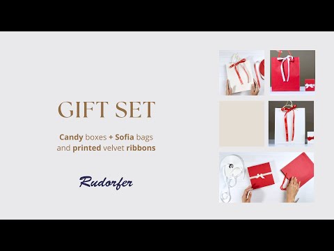 Rudorfer - Gift set - Candy boxes + Sofia bags + satin ribbons