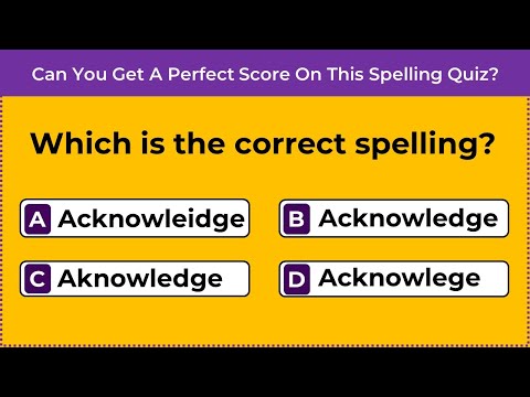 CAN YOU FIND THE CORRECT SPELLING? Commonly Misspelled Words - 12