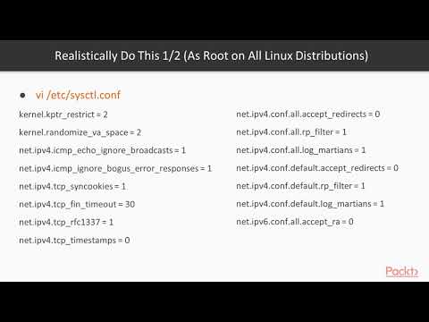 Learn Mastering Linux Security Configuring the Kernel Against Remote ...