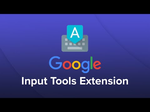 New extension - Google Input Tools