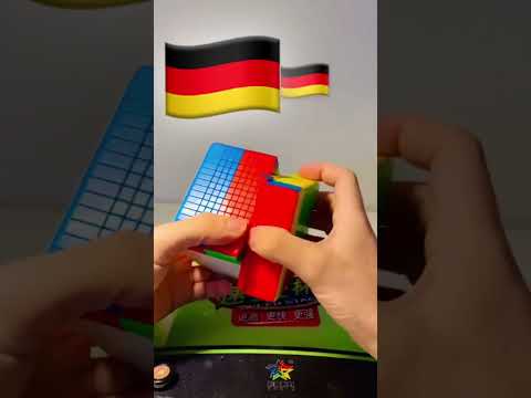 The flag of Germany 🇩🇪 on the 13x13 rubikscube!