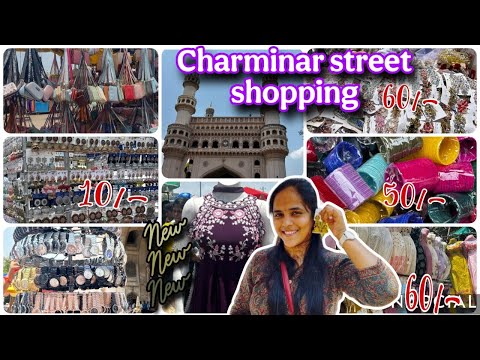 Charminar street shopping | Exploring shopping at Charminar | Hyderabad | Street shopping