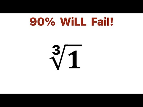 A Wonderful Math Problem. Cube root 1 =?