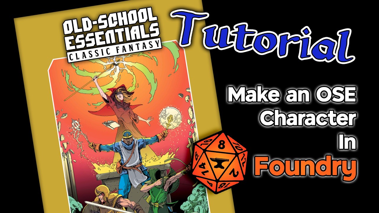 How To Make Old-School Essential Characters in Foundry - Tutorial