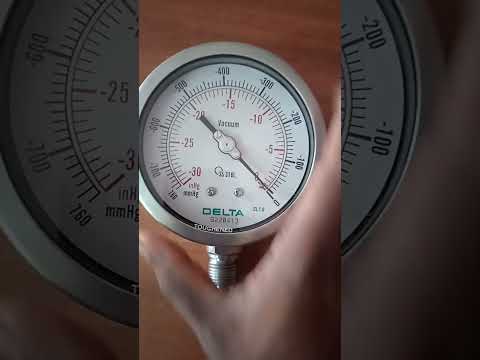 vaccum pressure gauge s.s 4" dial(10mm) 1/2 bottom connection bsp