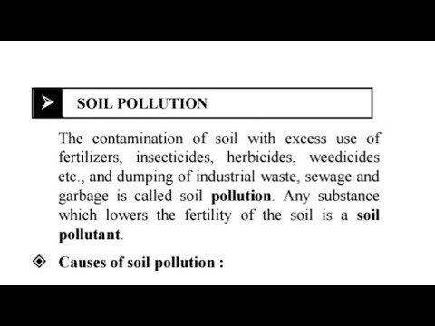 SOIL POLLUTION @GKMCQ20