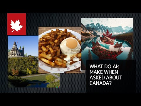 We asked some AIs to generate images about Canada... and got some interesting results