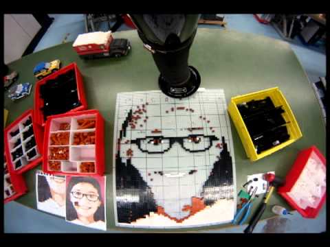 3,000 Bricks, 46 seconds, One LEGO Face