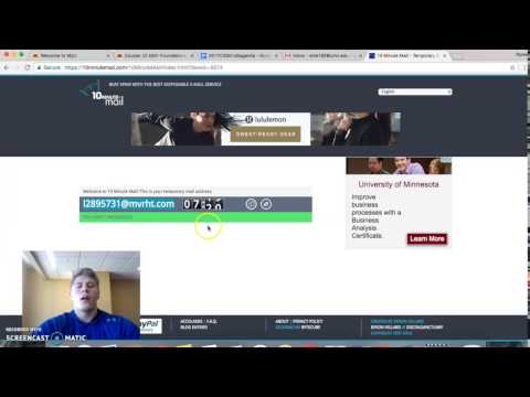 Screencast on 10minutemail.com