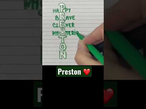 Meaning of the name PRESTON #meaning #name #preston