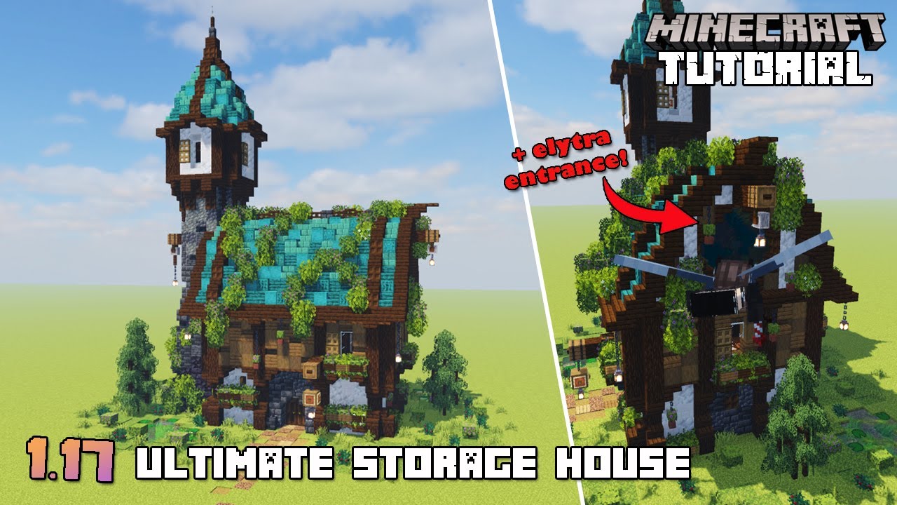 Ultimate 1.17 Storage House Tutorial (with interior!) | Minecraft