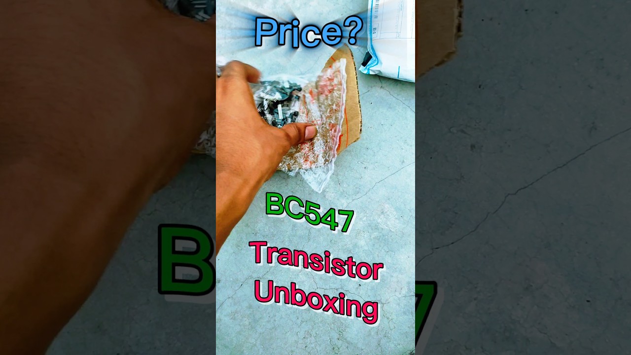 Transistor Unboxing 🔥 #transistor |#shorts | #ytshorts | #bc547