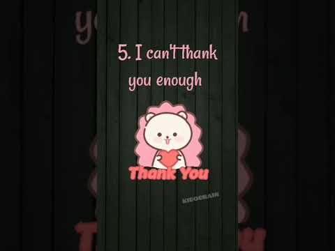 5 Different Ways To Say 'Thank You' #easylearning #shorts