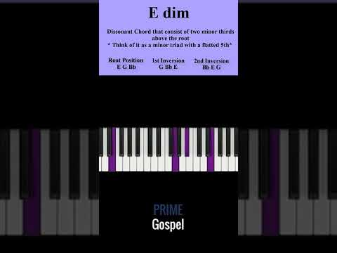 How to Play: E dim ( E dminished)