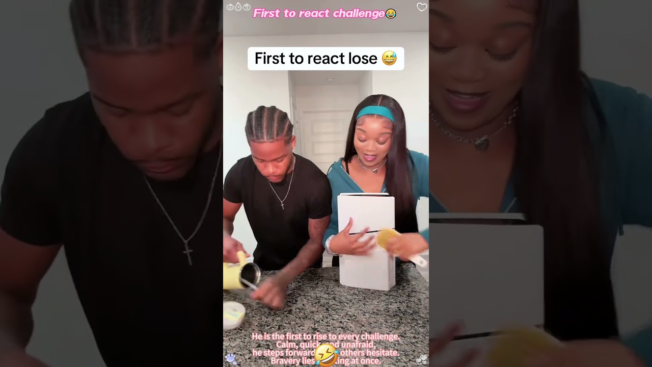 First to react challenge😂 #viral#trending#foryoupage#funny#fyp