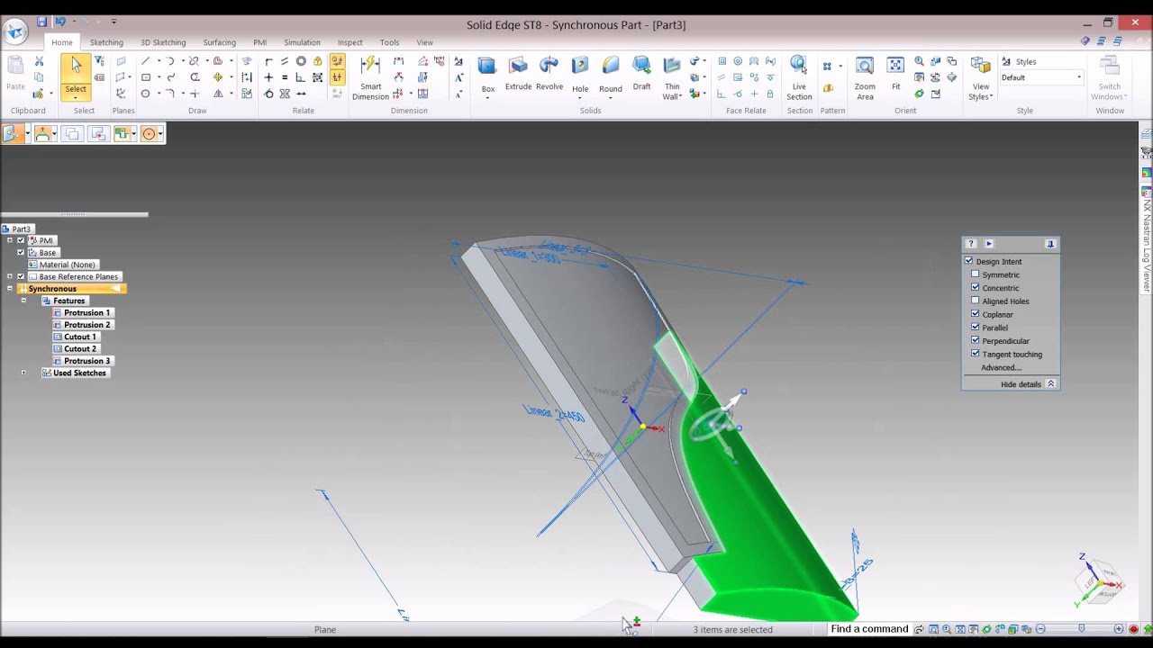 Solid Edge ST8 modelling