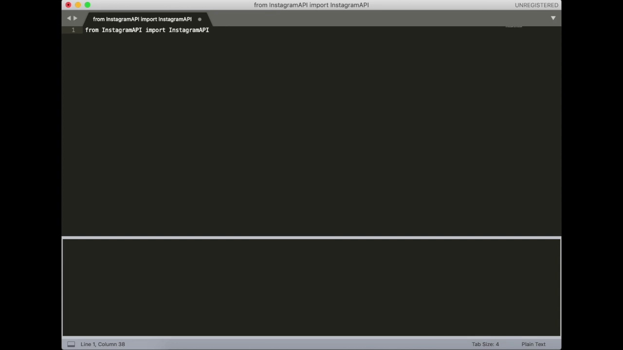Instagram API | Python basic login