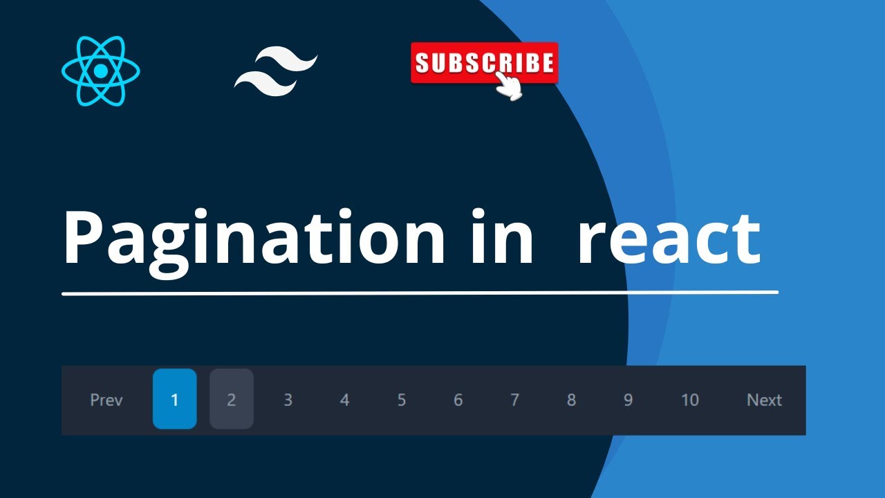How to create Pagination for website using Tailwind css in React