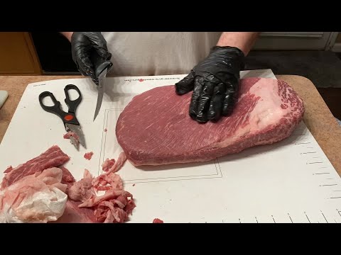 Competition brisket trim